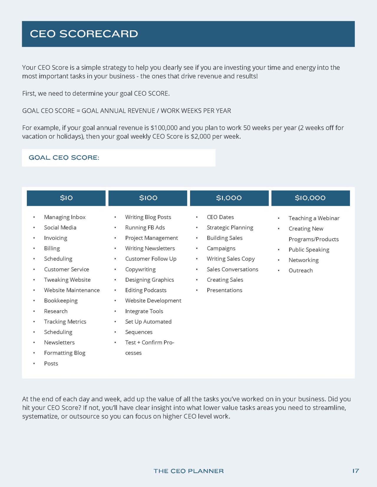 The CEO Planner - The CEO Collective